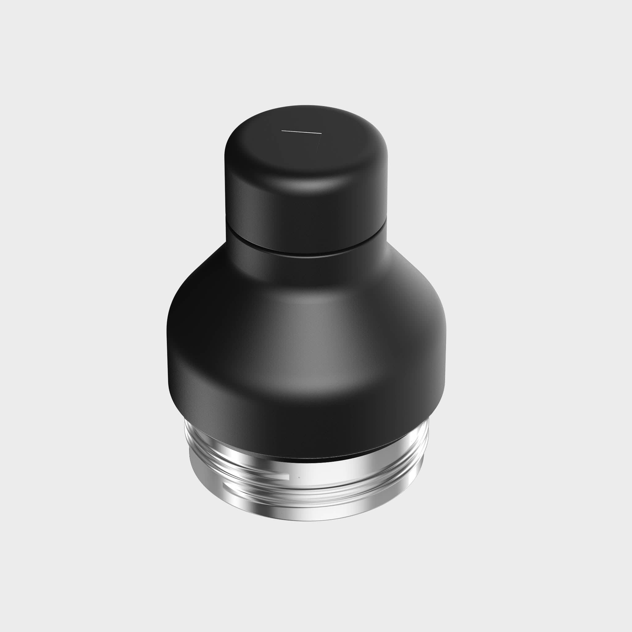 Thermal Bottle Lid from Recycled Stainless Steel Black | agood company