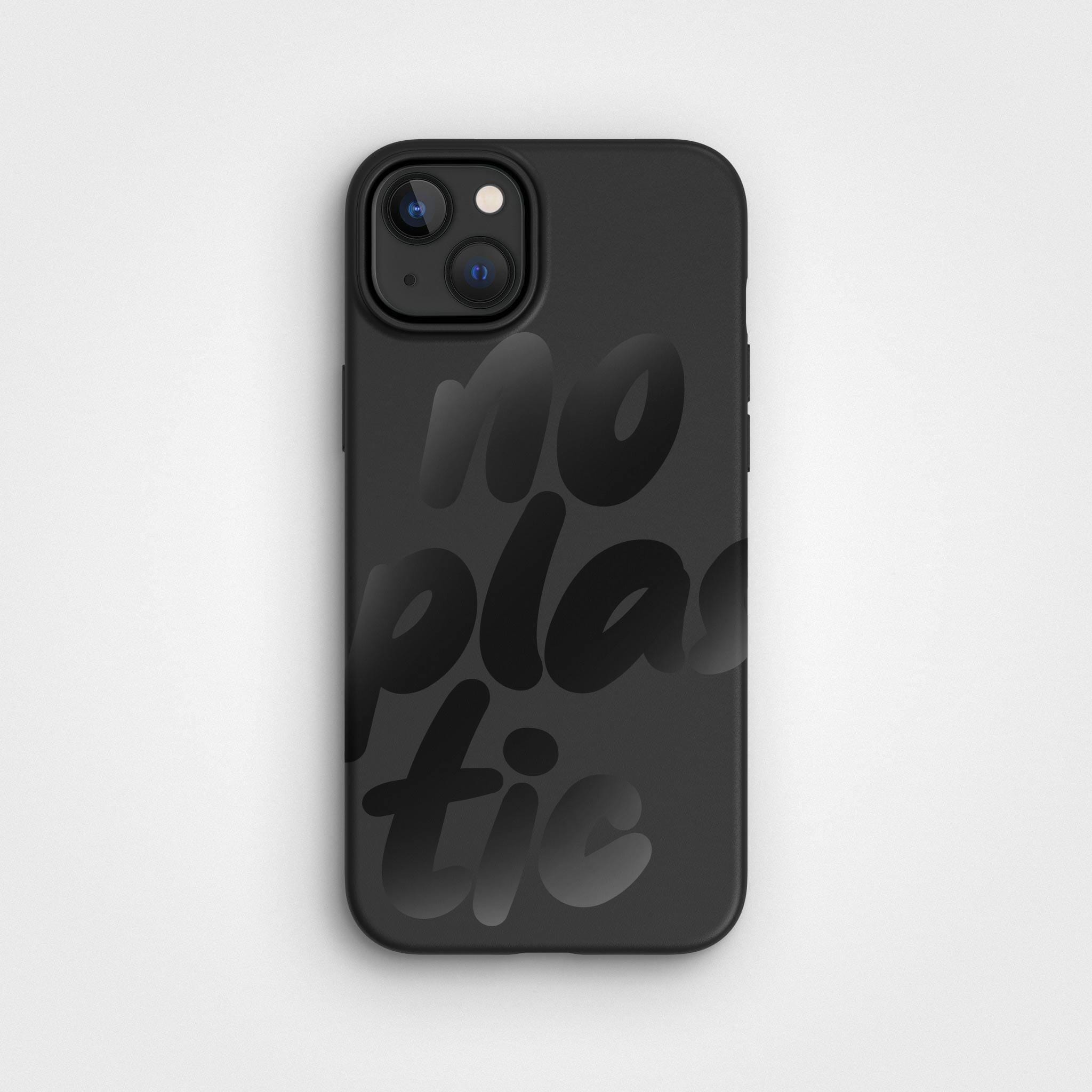 PLNTPRTCT™ No Plastic Phone Case Black, Made with Plants