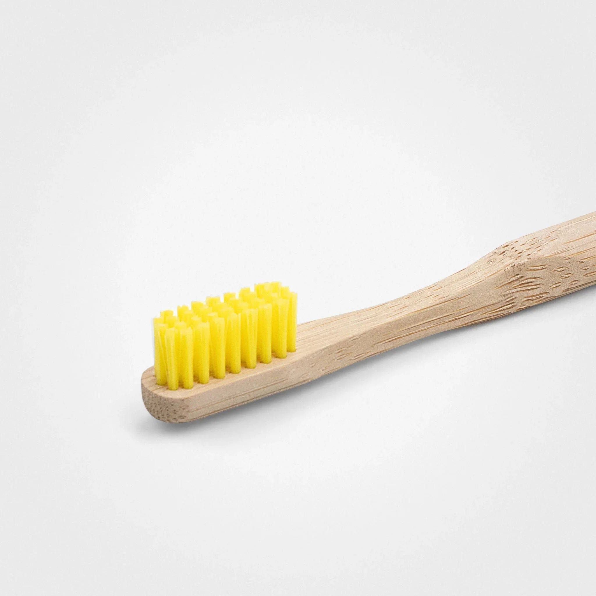 Yellow Bamboo Toothbrush, Sustainable Adult Toothbrush | agood company