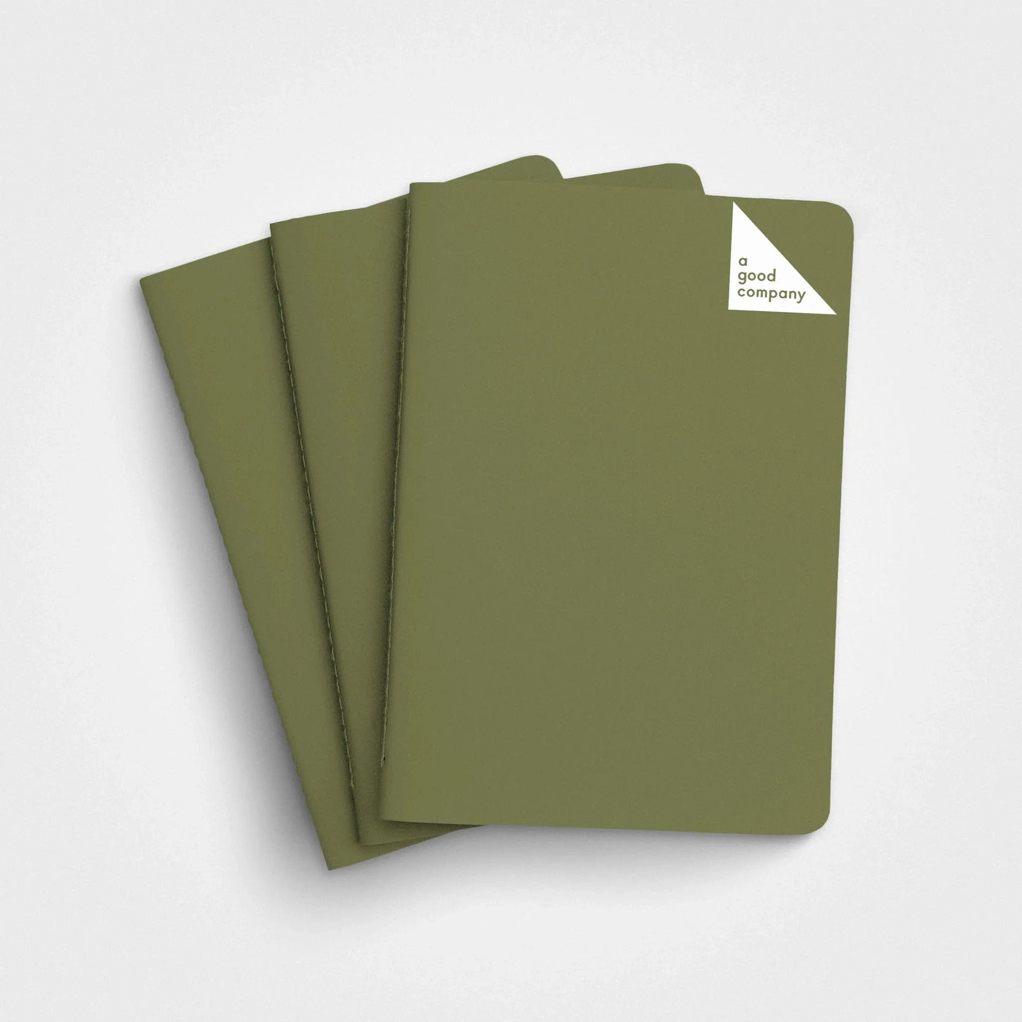 Stone Paper Pocket Notebook A6 Grass Green | agood company
